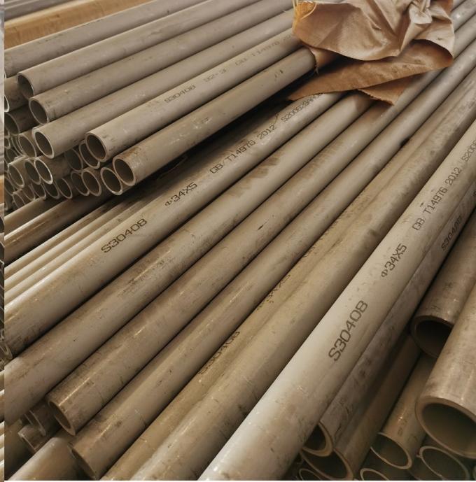 SUS304H 2.5 Duplex Stainless Steel Pipe 8K Finish 0.5mm ASTM