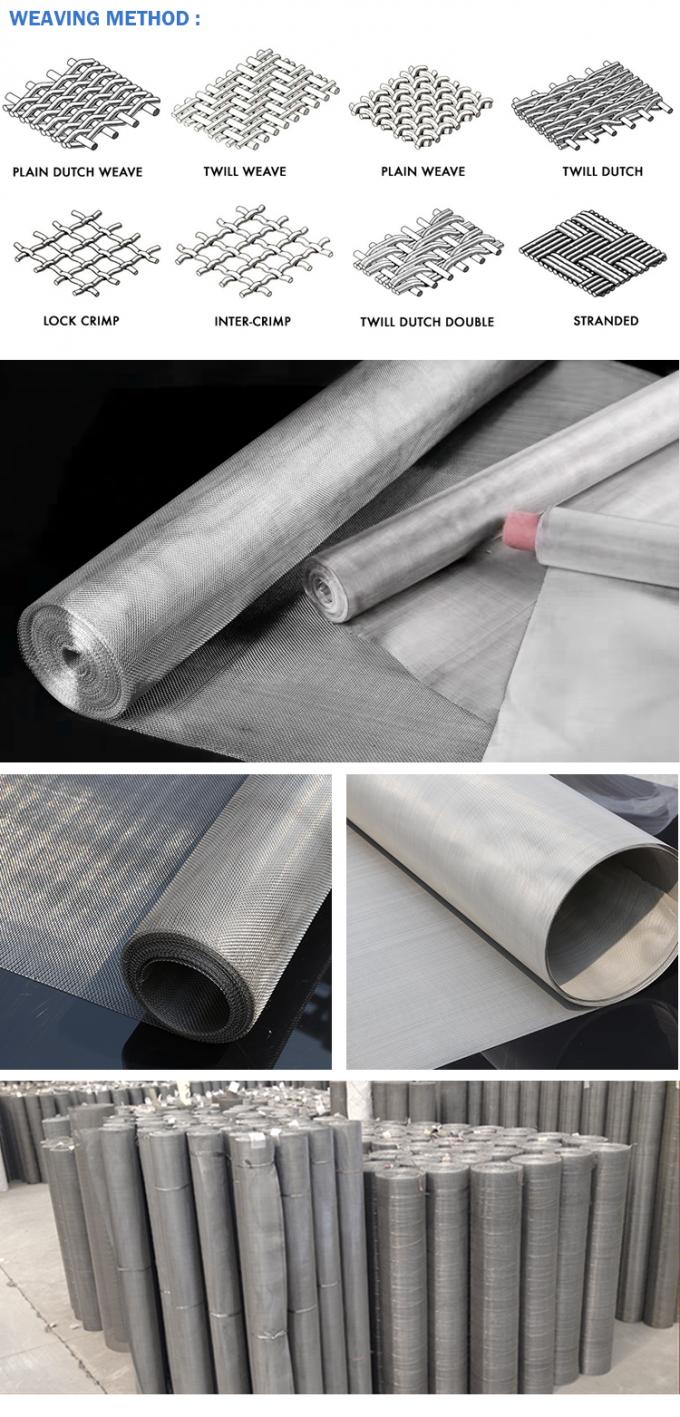 SUS304L 316 316L Stainless Steel Wire Mesh Screen 20mm 50mm