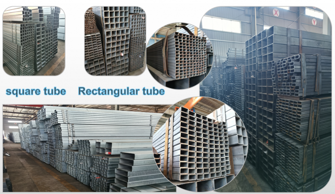 Square Hollow SHS Steel Tube Cross Section Galvanized S195 S235
