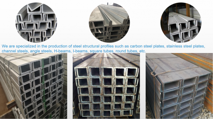 Stainless Galvanized Steel C U Channel Profile S235 Q235 12m